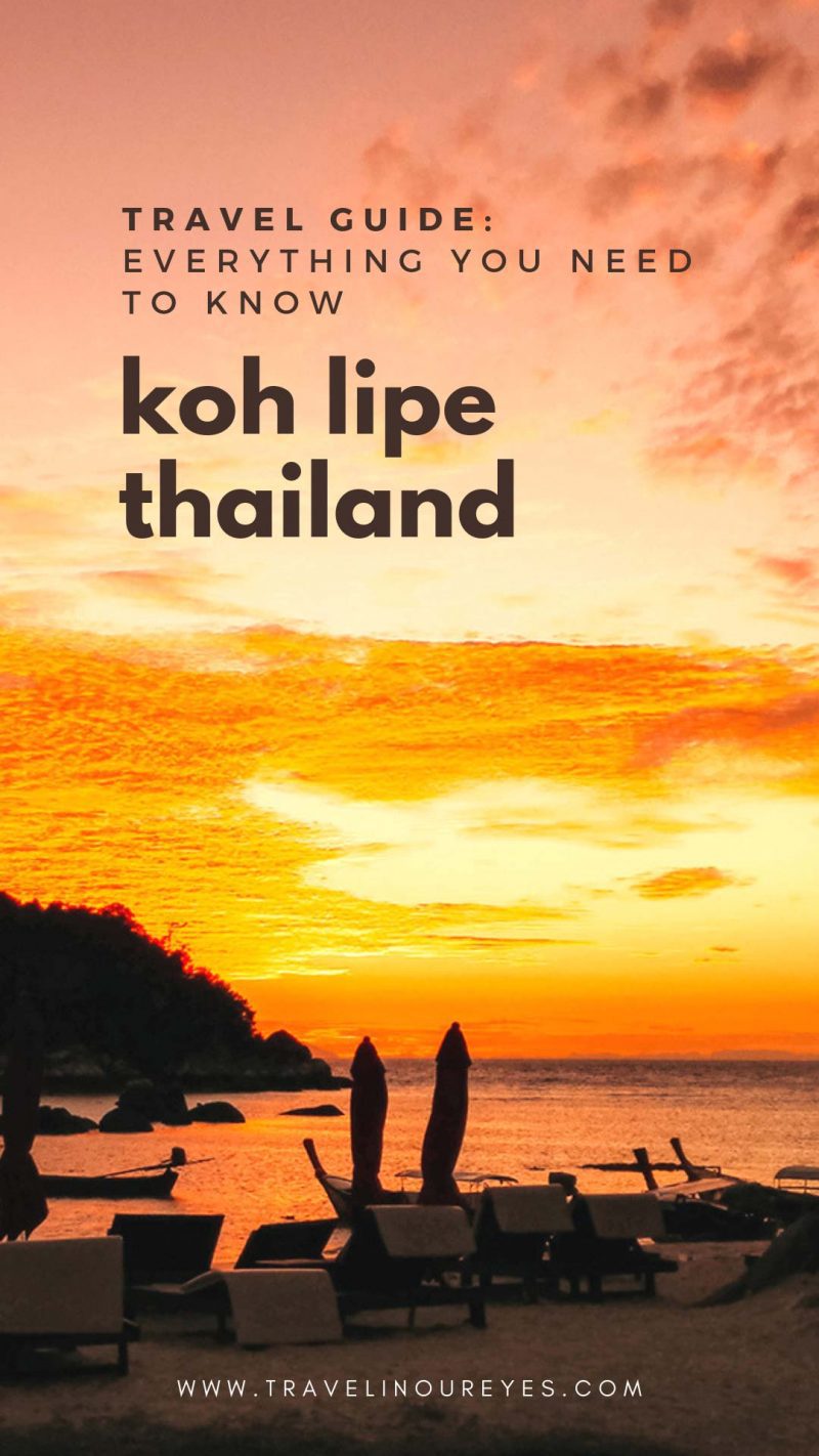 KOH LIPE TRAVEL INFORMATION FOR FIRST-TIMERS - Travel In Our Eyes